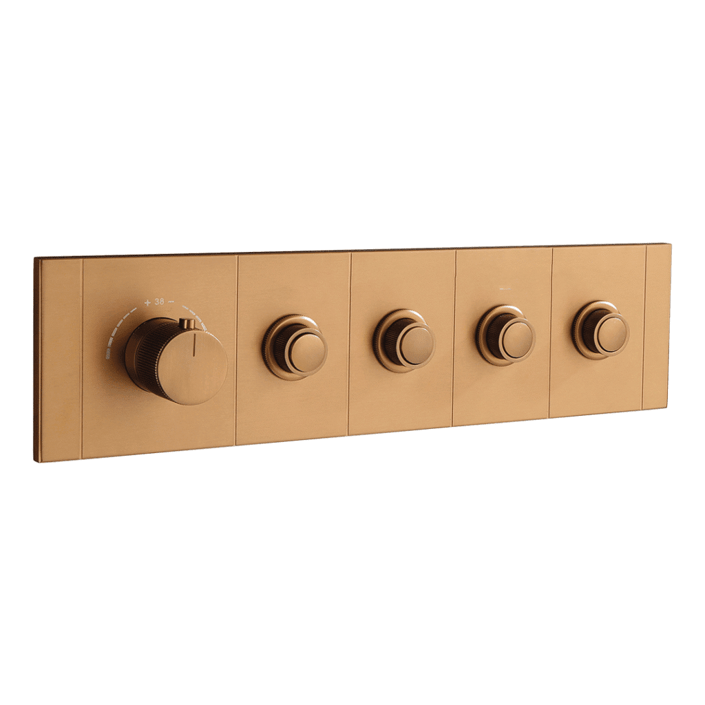 4 Function Theromostatic Diverter with Flow Control (Horizontal ...